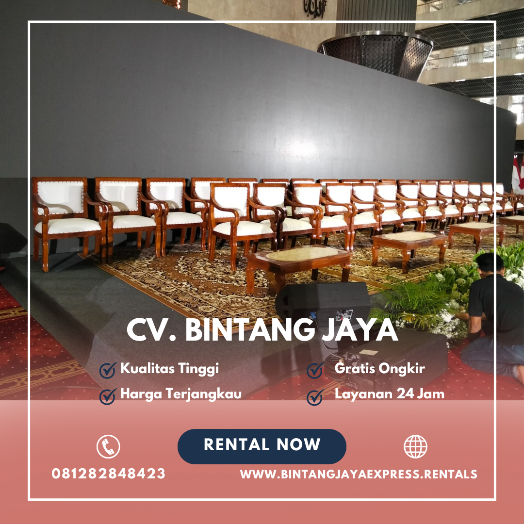 Rental Kursi VIP Kayu Type Arm chairs Jabodetabek